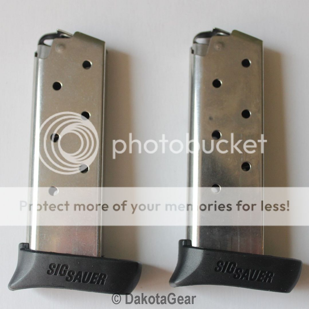 2 Sig Sauer P238 380 Factory Mag 7 Rd Magazine NEW : Pistol Magazines ...